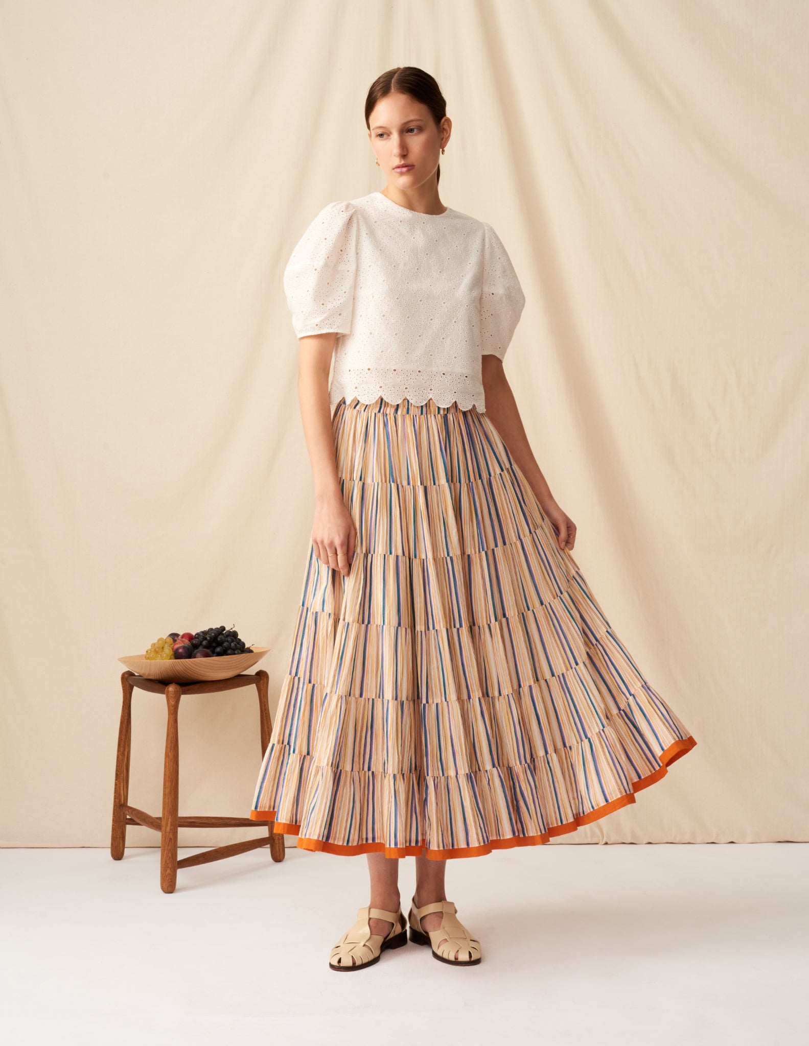 MARIHA(マリハ) リゾートドレス 草原の虹のスカート Baby Daisies/Green