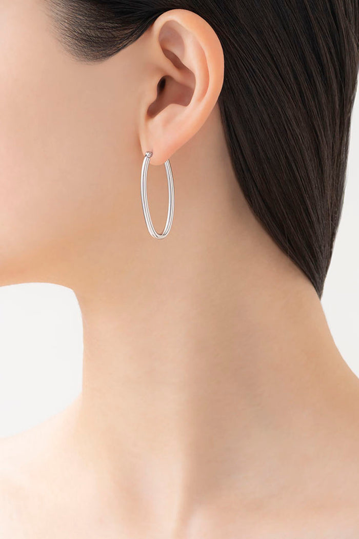 MARIHA(マリハ) Innocent Light オーバル フープピアス S (シルバーカラー)SV925