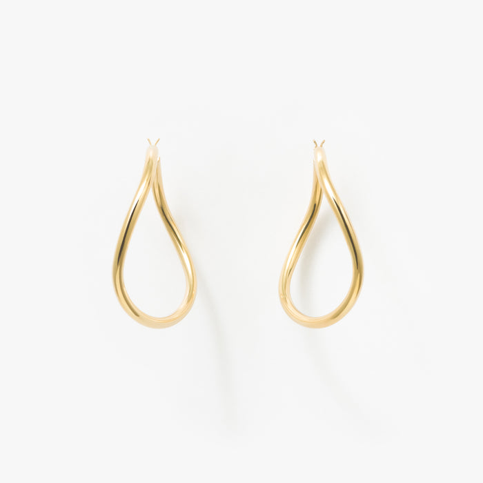 MARIHA(マリハ) Innocent Light フープピアス ウェーブ M (ゴールドカラー)SV925